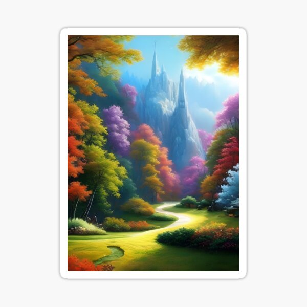 "Pastel Pathway" Sticker for Sale by casstief85 | Redbubble