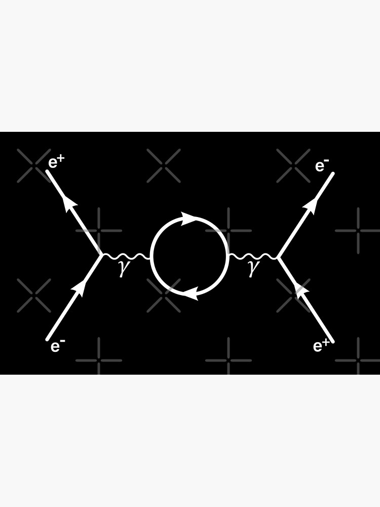 Second Order Feynman Diagram - Particle Physics Premium Matte Vertical ...