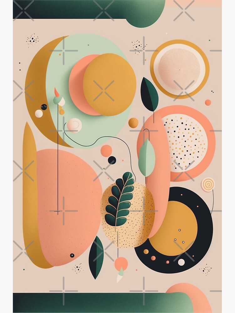 "Happy Shapes Minimalist Art" Sticker for Sale by artecomia | Redbubble