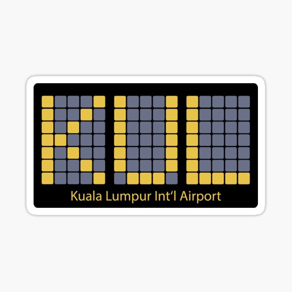 "KUL for Kuala Lumpur" Sticker for Sale by kamui1989 | Redbubble