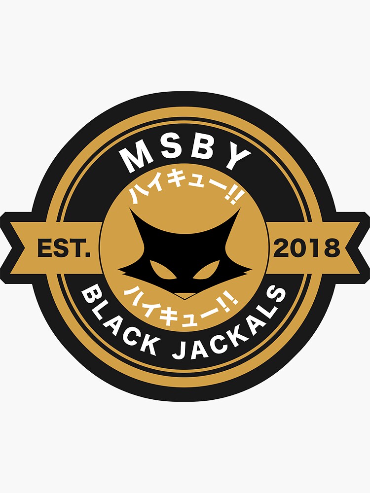 "MSBY Black Jackals" Sticker for Sale by Sijopolang | Redbubble