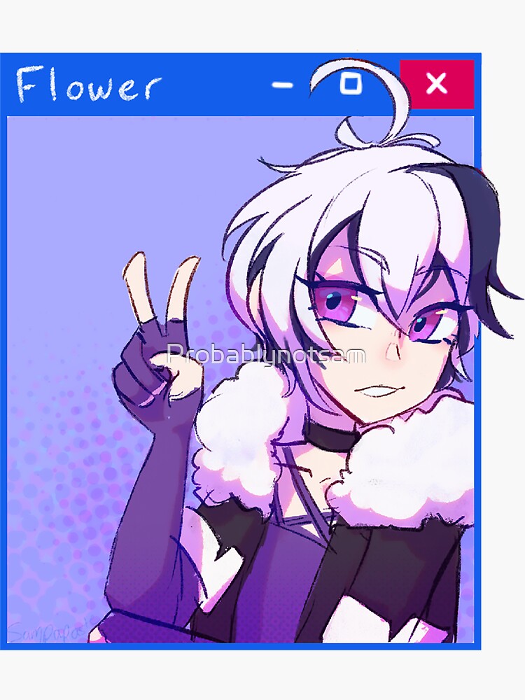 "vFlower window" Sticker for Sale by Probablynotsam | Redbubble