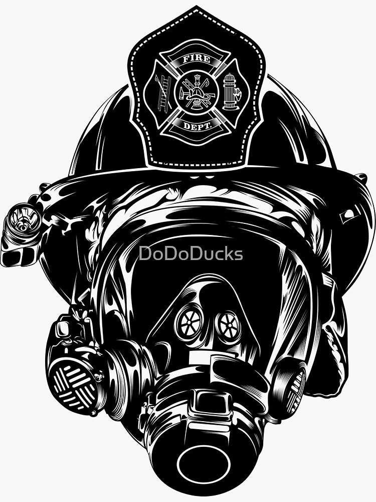 "Firefighter logo" Sticker for Sale by DoDoDucks | Redbubble