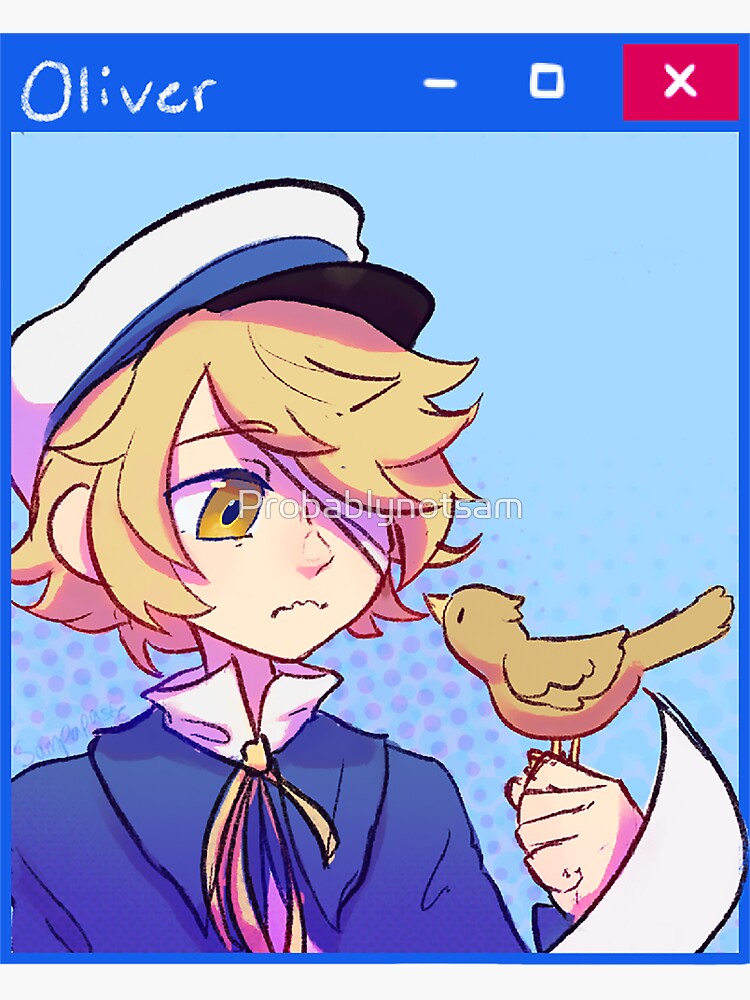 "Oliver window" Sticker for Sale by Probablynotsam | Redbubble