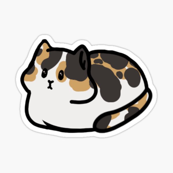 "Calico Cat Loaf" Sticker for Sale by browserCookie | Redbubble