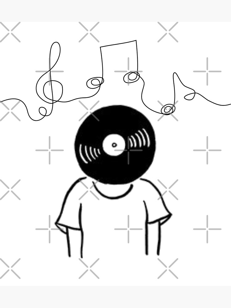 "Music Man" Sticker for Sale by AEcreativity | Redbubble