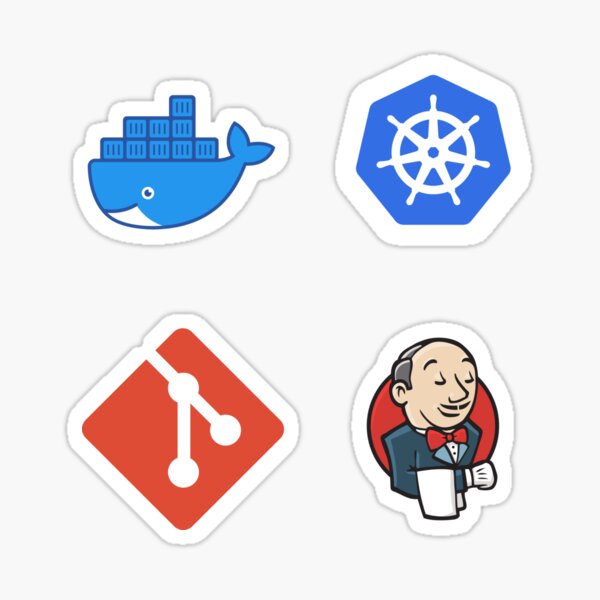 "DevOps Pack - Docker, Kubernetes, Git, Jenkins " Sticker for Sale by ...