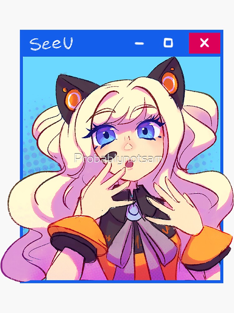 "SeeU window" Sticker for Sale by Probablynotsam | Redbubble