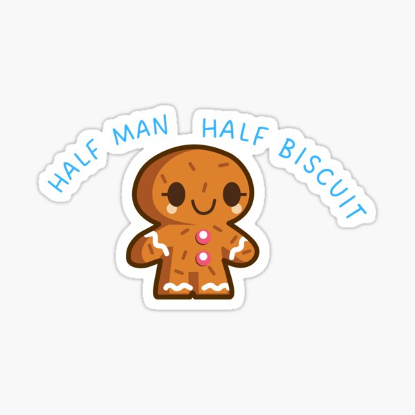 " half man half biscuit" Sticker for Sale by Winner-Store | Redbubble
