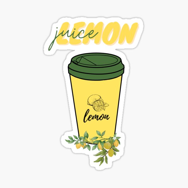 "Lemon juice" Sticker for Sale by EsmDesign | Redbubble