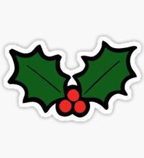 Holly Leaf Stickers | Redbubble