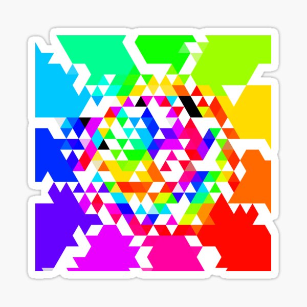 "Geometric Color Wheel" Sticker for Sale by coolmombiz | Redbubble