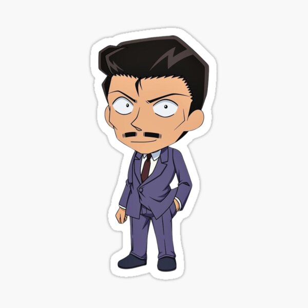 "Kogoro Mouri" Sticker for Sale by todayisamazing | Redbubble