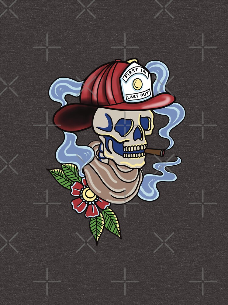 "Skeleton Firefighter" Essential T-Shirt for Sale by TheMedicsMakery ...