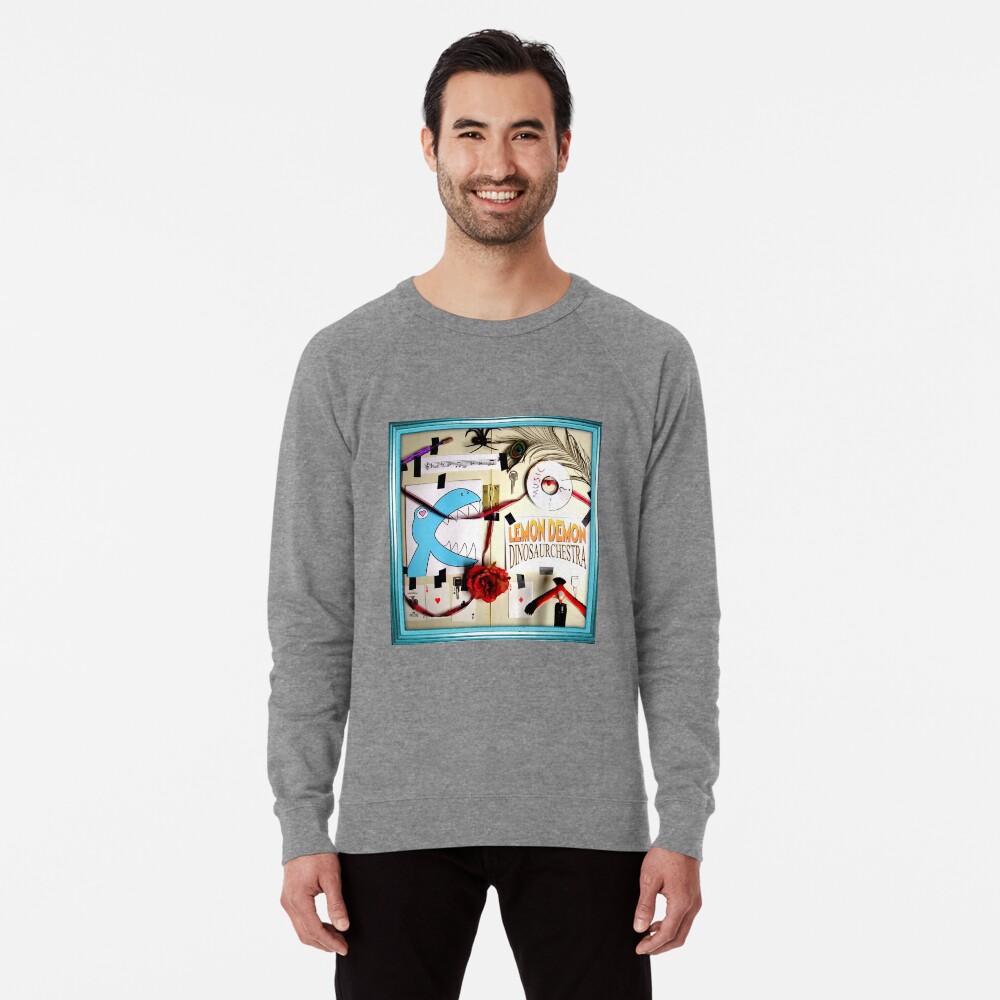 "Lemon demon - Dinosaurchestra Album" Sticker for Sale by Smokadey ...