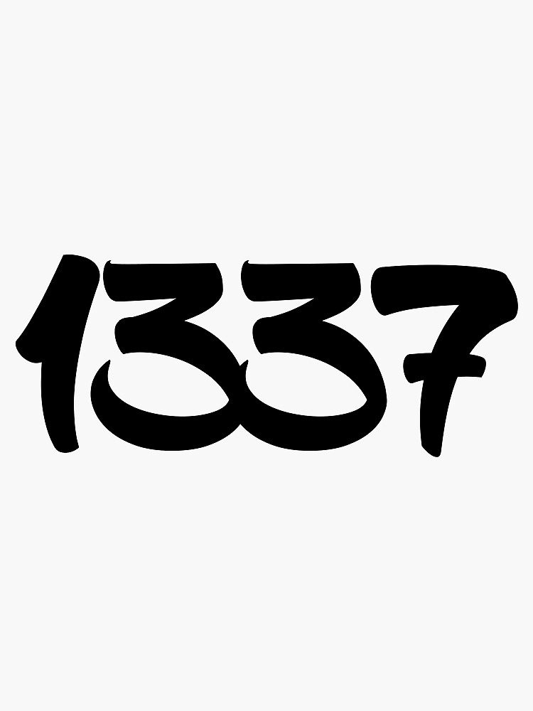 "1337 #2" Sticker for Sale by AzAMOuS | Redbubble