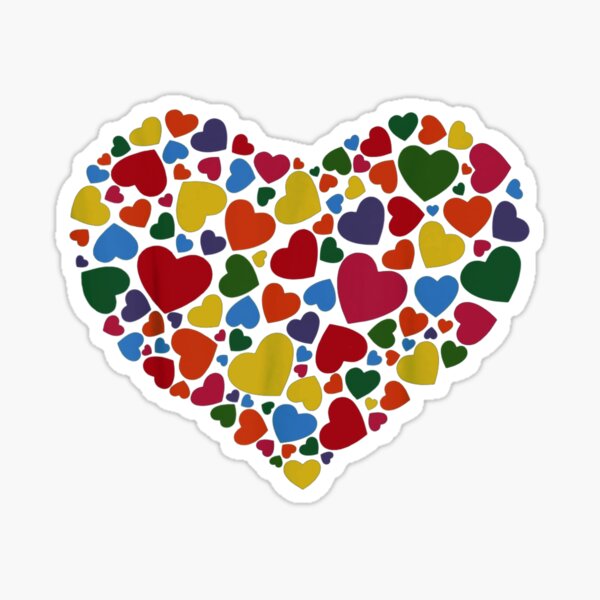 "Hearts T Shirt Kids School Valentines Day Girls Boys" Sticker for Sale ...