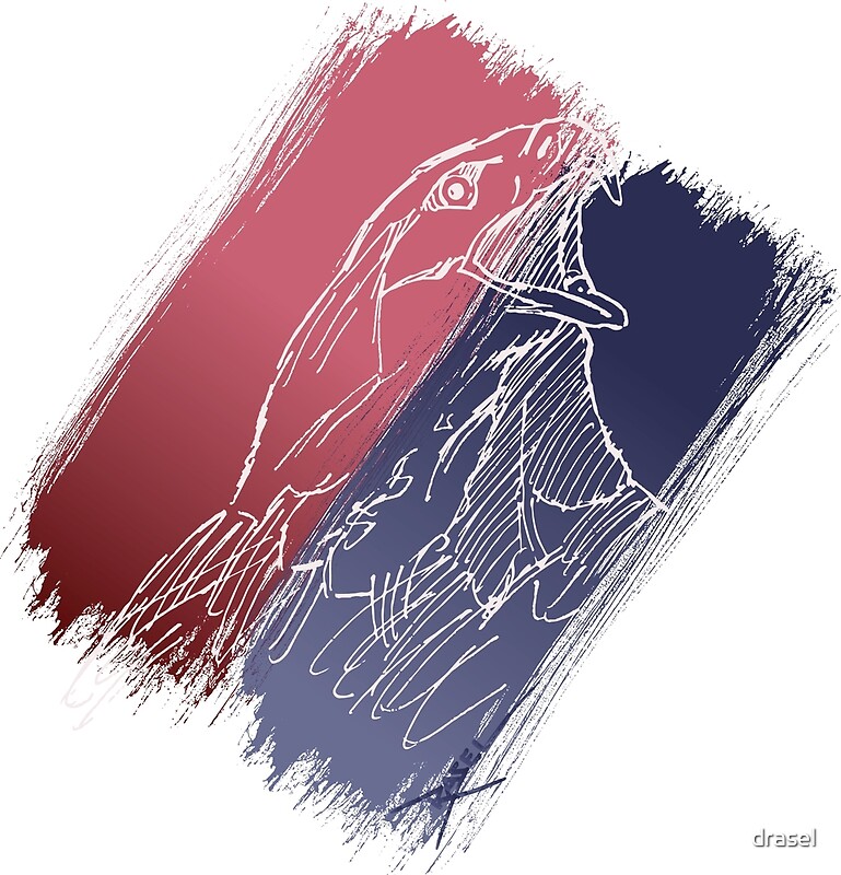 "Bald Eagle Sketch with Brush Strokes" by drasel | Redbubble