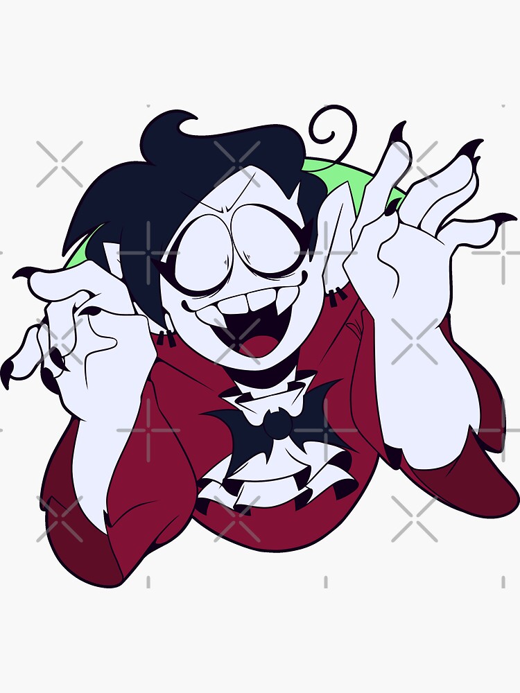 "Streber The Vampire" Sticker for Sale by BonetrixARTS | Redbubble