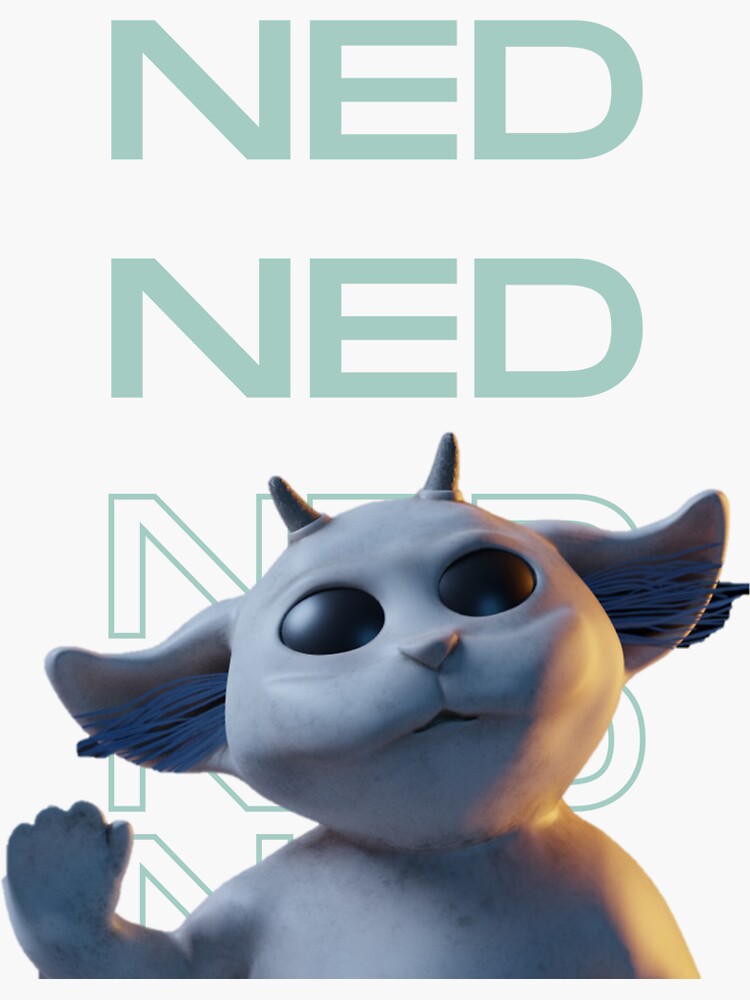 "NED" Sticker for Sale by Xicasso | Redbubble