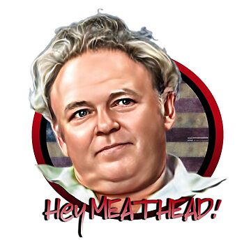 "Hey Meathead" Sticker for Sale by iCONSgraphics | Redbubble
