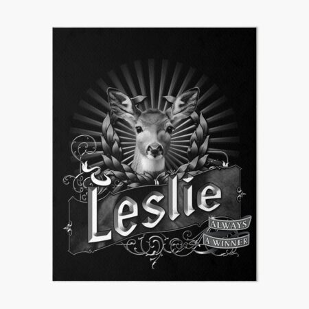 "Old-Timey Cute Deer/Doe Label mit Leslie darauf: Ein Vintage ...