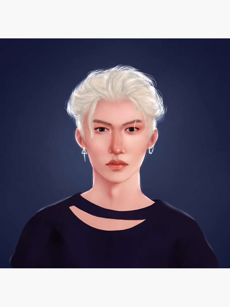 "Felix from Stray Kids " Sticker for Sale by helloshayhere | Redbubble