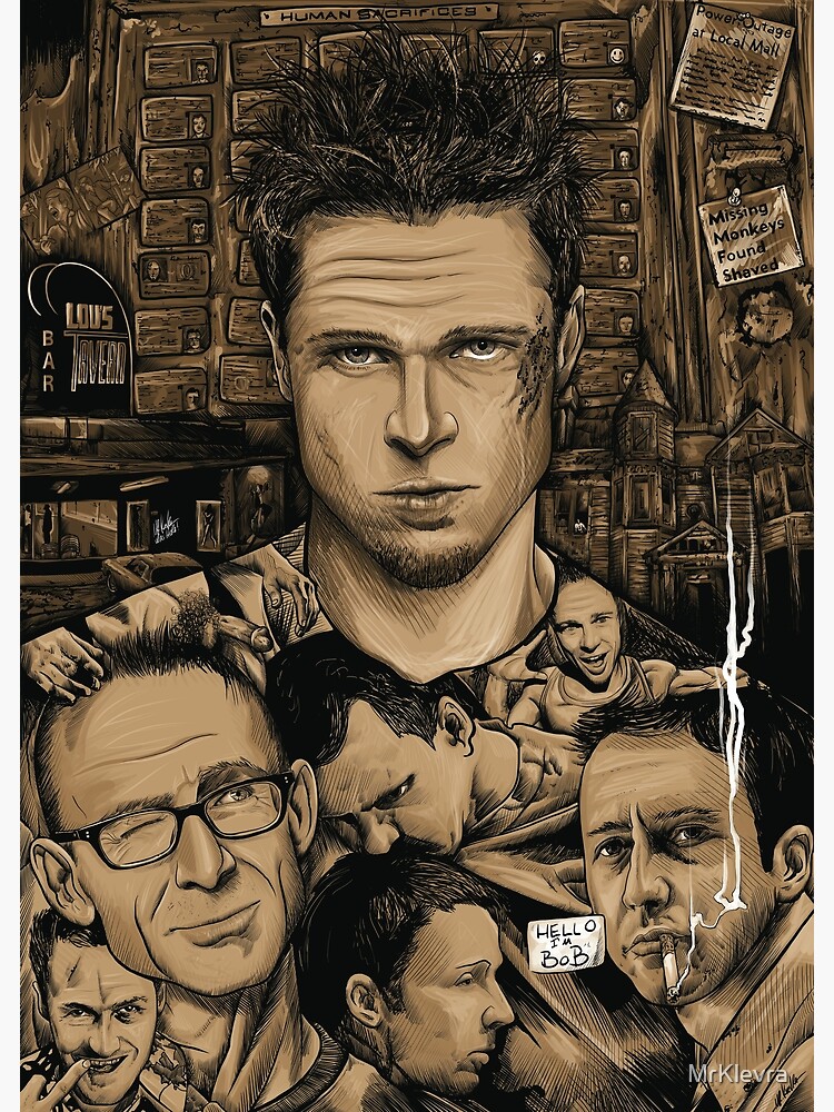 "tyler durden color " Framed Art Print for Sale by MrKlevra | Redbubble