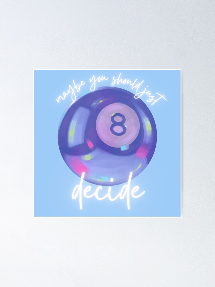 "decide magic 8 ball (pastel)" Poster for Sale by Rachel-EC | Redbubble