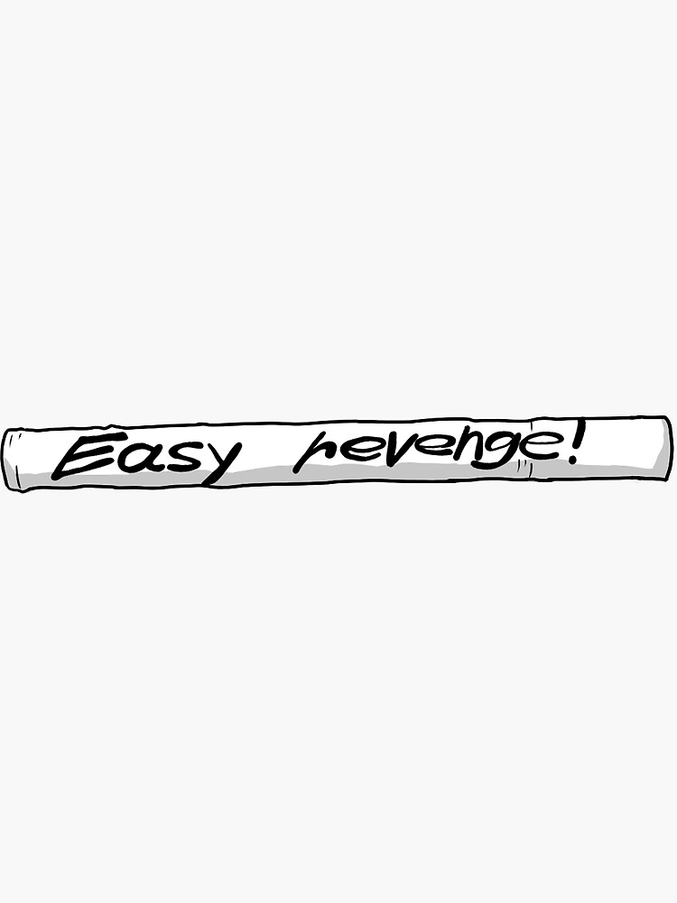 "Easy Revenge [Chainsaw Man] Cigarette, Aki and Himeno" Sticker for ...