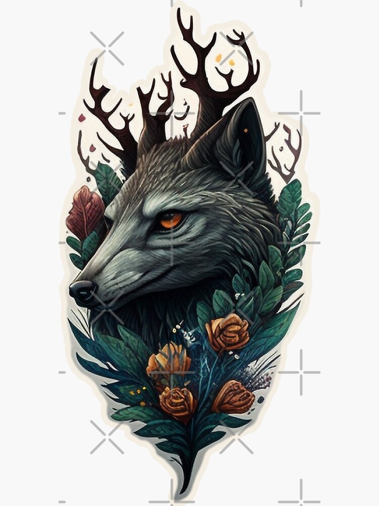 "Mythical Moose" Sticker for Sale by ruchirar | Redbubble