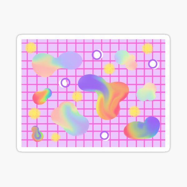 "Aesthetic Rainbow Blobs " Sticker for Sale by ShadowiesArt | Redbubble