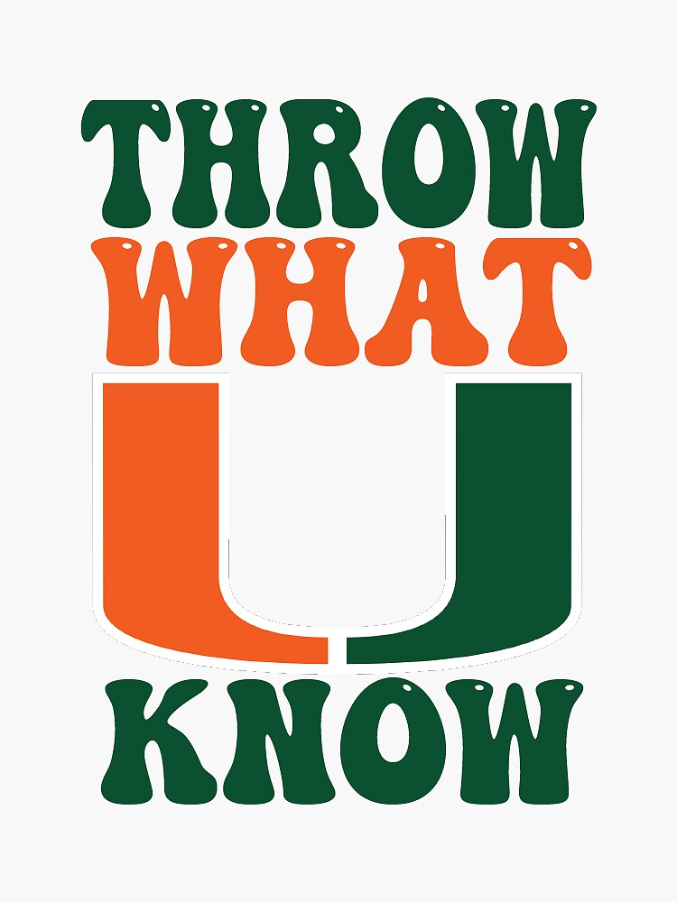 "throw what U know" Sticker for Sale by carklonsky | Redbubble