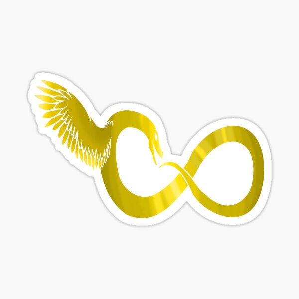 "autistic infinity symbol gold" Sticker for Sale by pokemon99883 ...
