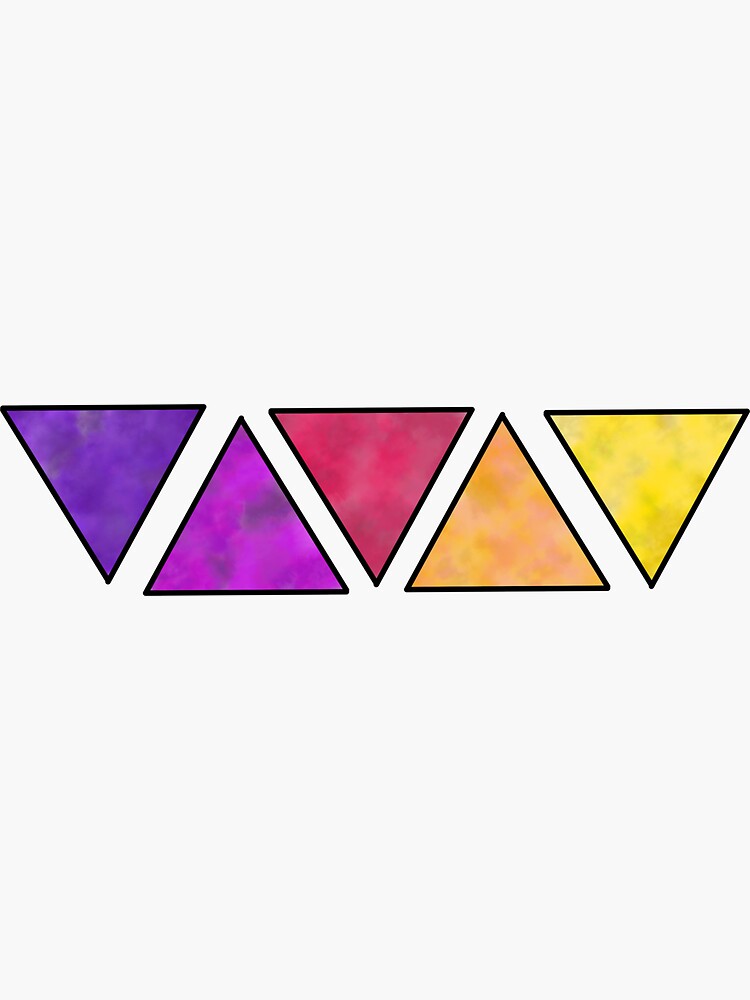 "Triangles" Sticker for Sale by emjneal | Redbubble