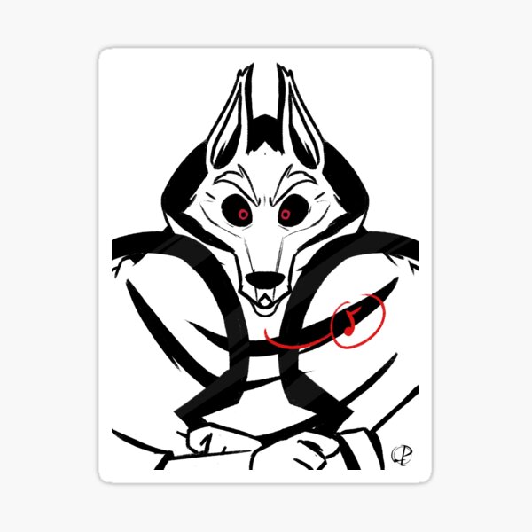 "death wolf" Sticker for Sale by Leapzunice | Redbubble