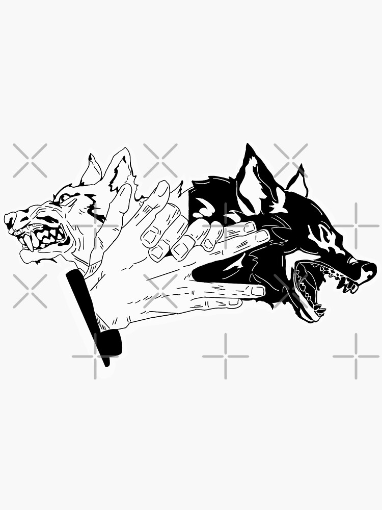 "Divine Dogs" Sticker for Sale by kaitlynmcclung | Redbubble