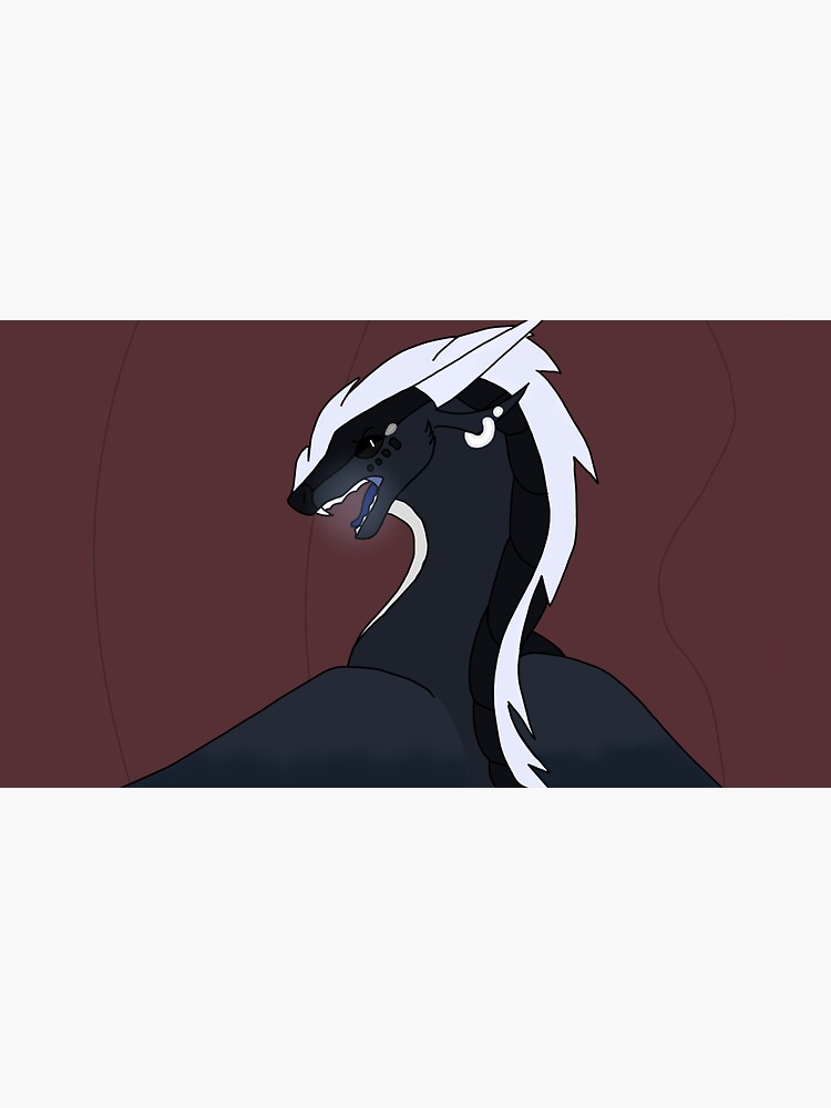 "Darkstalker (Wings of Fire)" Sticker for Sale by actuallykip | Redbubble