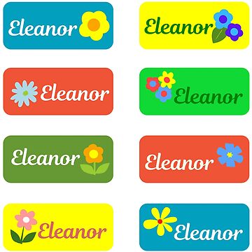 "PERSONALISED STICKER WITH NAME OF ELEANOR" Sticker for Sale by ...