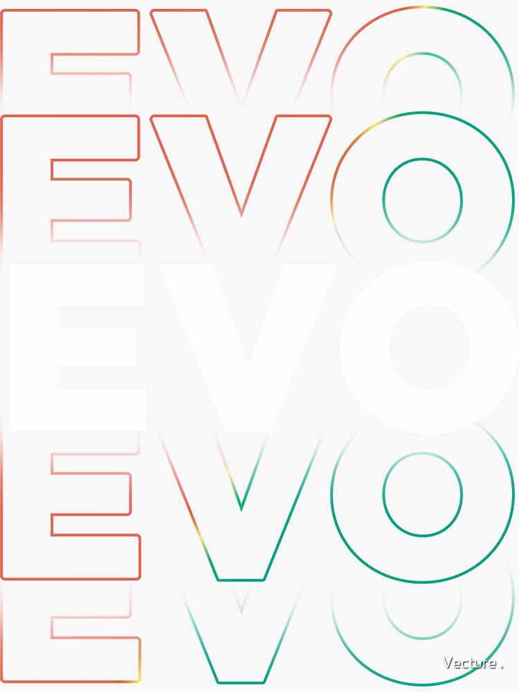 "EVO..." Sticker for Sale by SuhenFantasyArt | Redbubble