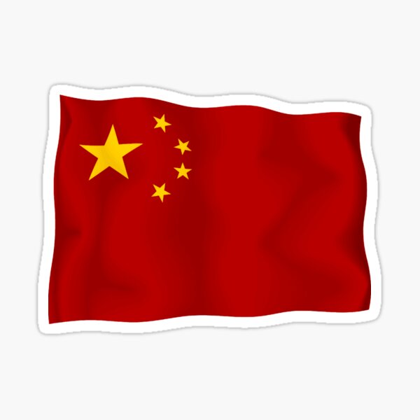 " China flag" Sticker for Sale by BrianUK | Redbubble