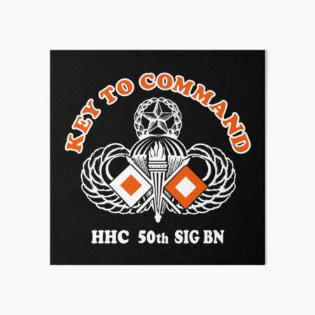 "50th Signal Battalion ABN, HHC PT / Company Logo" Art Board Print for ...