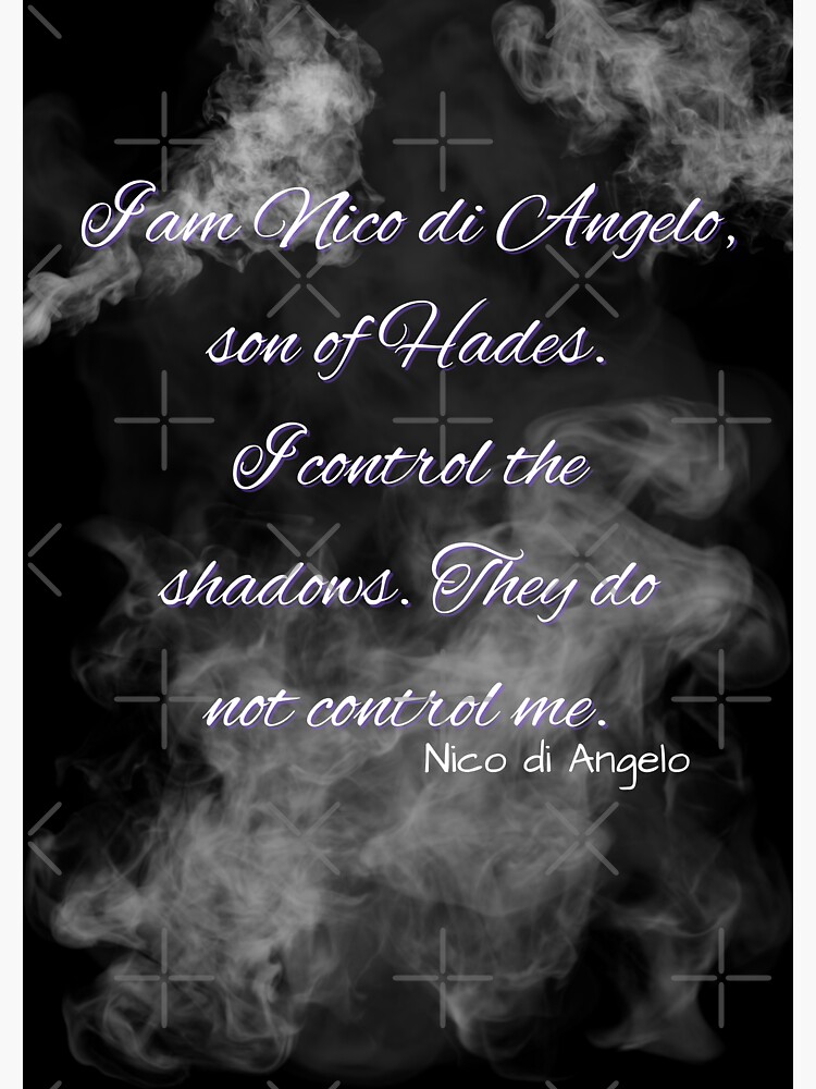 "Nico di Angelo quote" Sticker for Sale by RiordanverseG | Redbubble