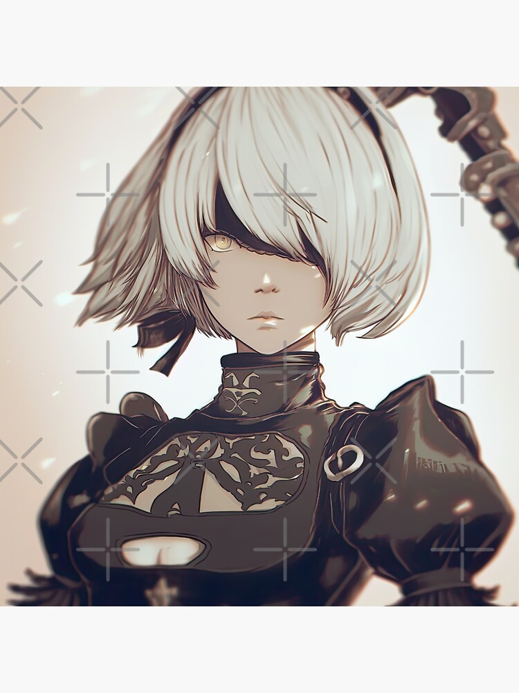 "2b nier" Sticker for Sale by ururuty | Redbubble