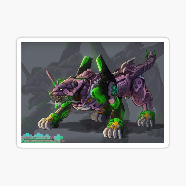 "Original Mecha Design - ZXE 01" Sticker for Sale by 3RDZERO | Redbubble