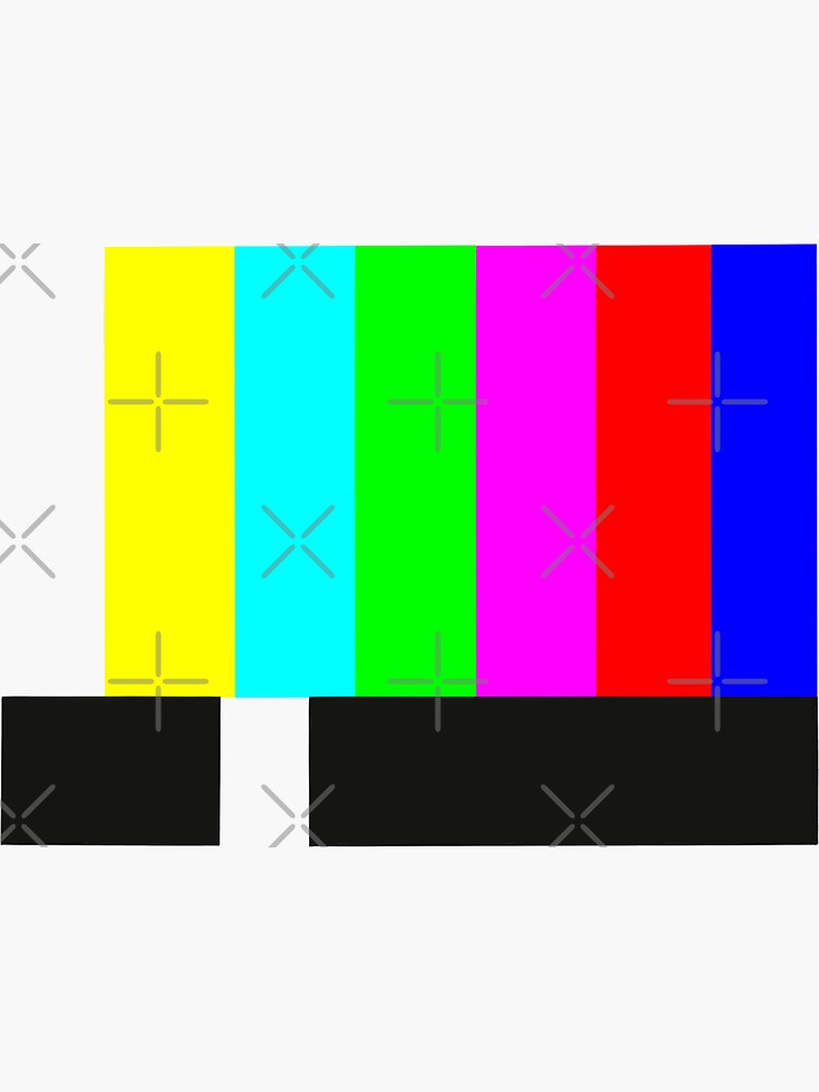 "TV Rainbow" Sticker for Sale by Cueball81 | Redbubble