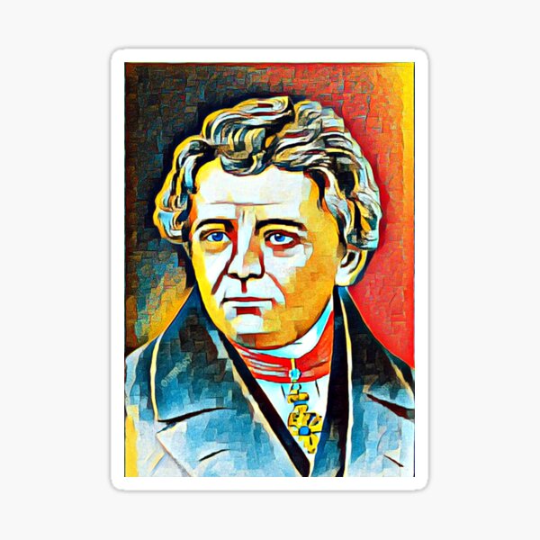 "Georg Ohm Artwork | Georg Ohm Portrait | Georg Ohm Wall Art " Sticker ...
