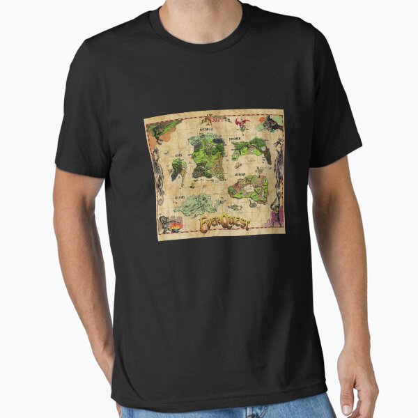 "Everquest World of Norrath Map" Essential T-Shirt for Sale by Jordan ...