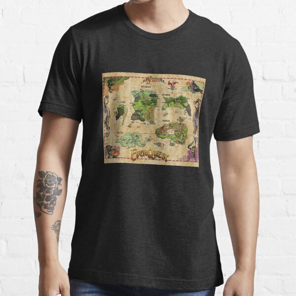 "Everquest World of Norrath Map" T-shirt for Sale by Jordan-Ferguson ...