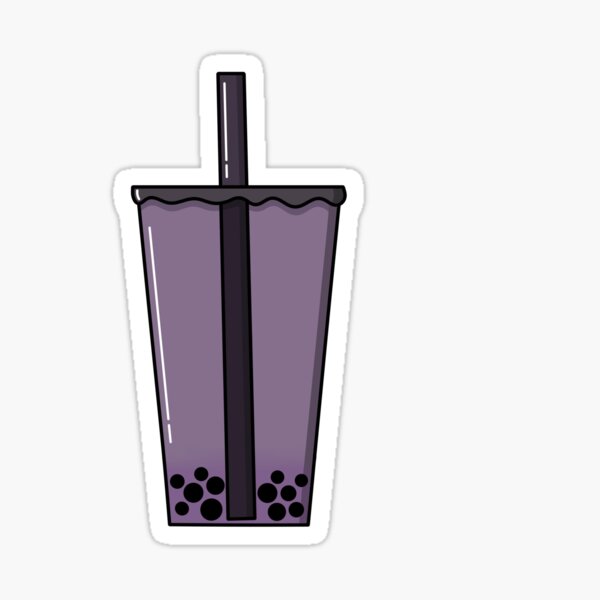 "Purple Boba" Sticker for Sale by TheOneWhoDraw06 | Redbubble